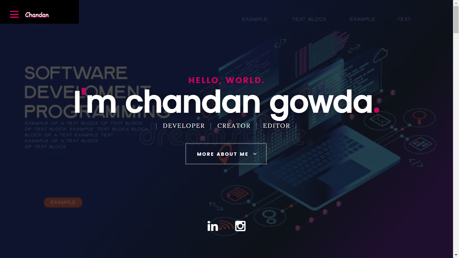 Chandan gowda|Portfolio Website